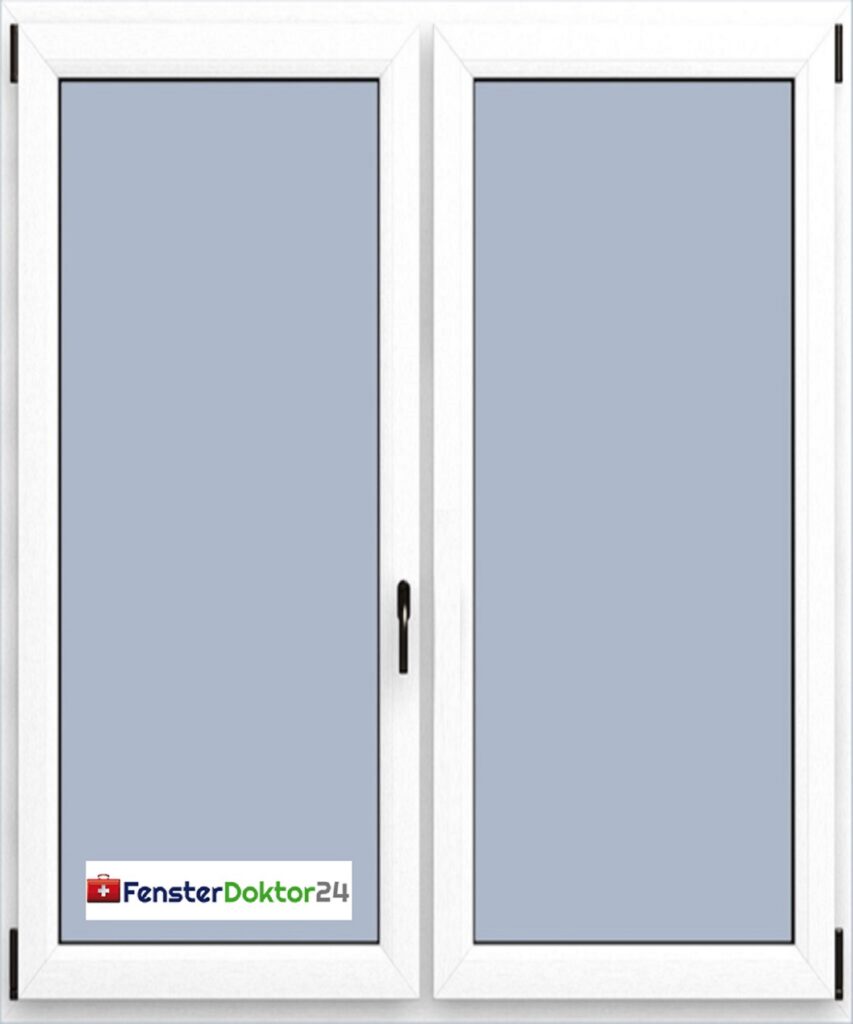 Stulp – Balkontür – Kunststoff – Breite 1400 mm – 2 Flügel – mit 2 od ...